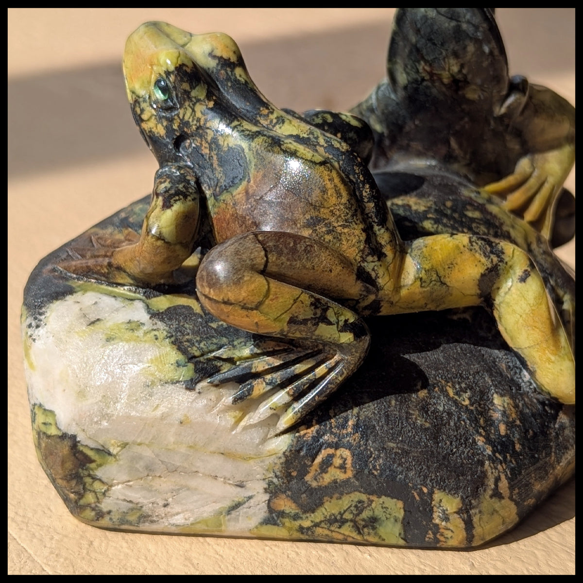 SFR107 Serpentine Frog Carving| The Gem Shop, Inc.