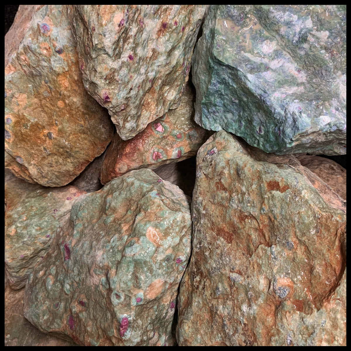 Ruby in Fuchsite, Rough Rock, per lb| The Gem Shop, Inc.