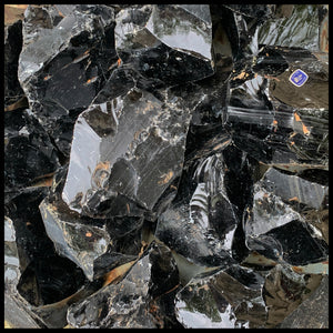 Obsidian, Rough Rock, per lb| The Gem Shop, Inc.