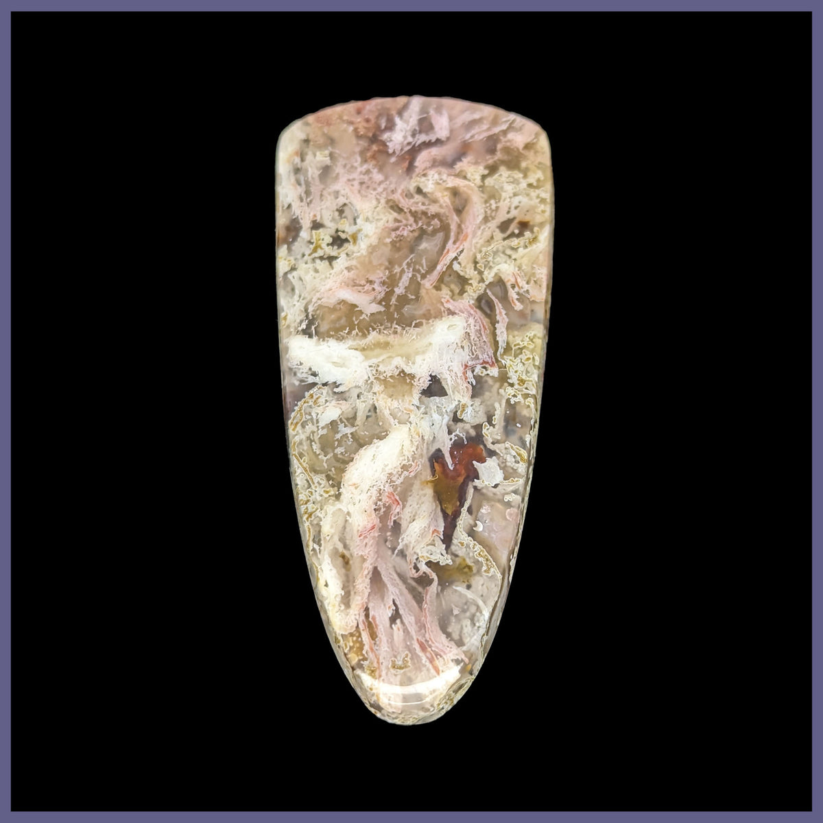 FRP112c Feather Ridge Plume Agate Cabochon| The Gem Shop, Inc.