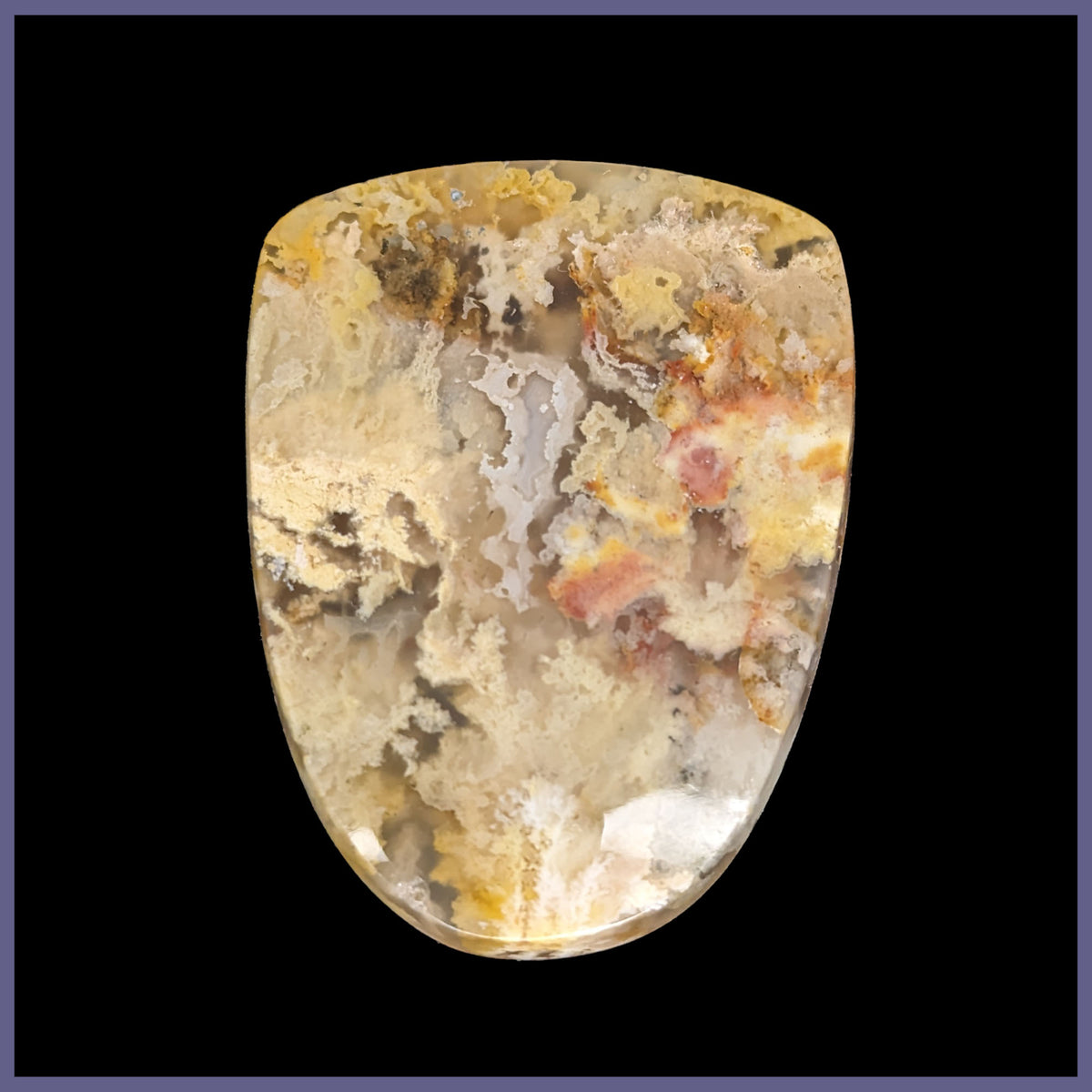 RRP707c Regency Rose Plume Agate Cabochon| The Gem Shop, Inc.