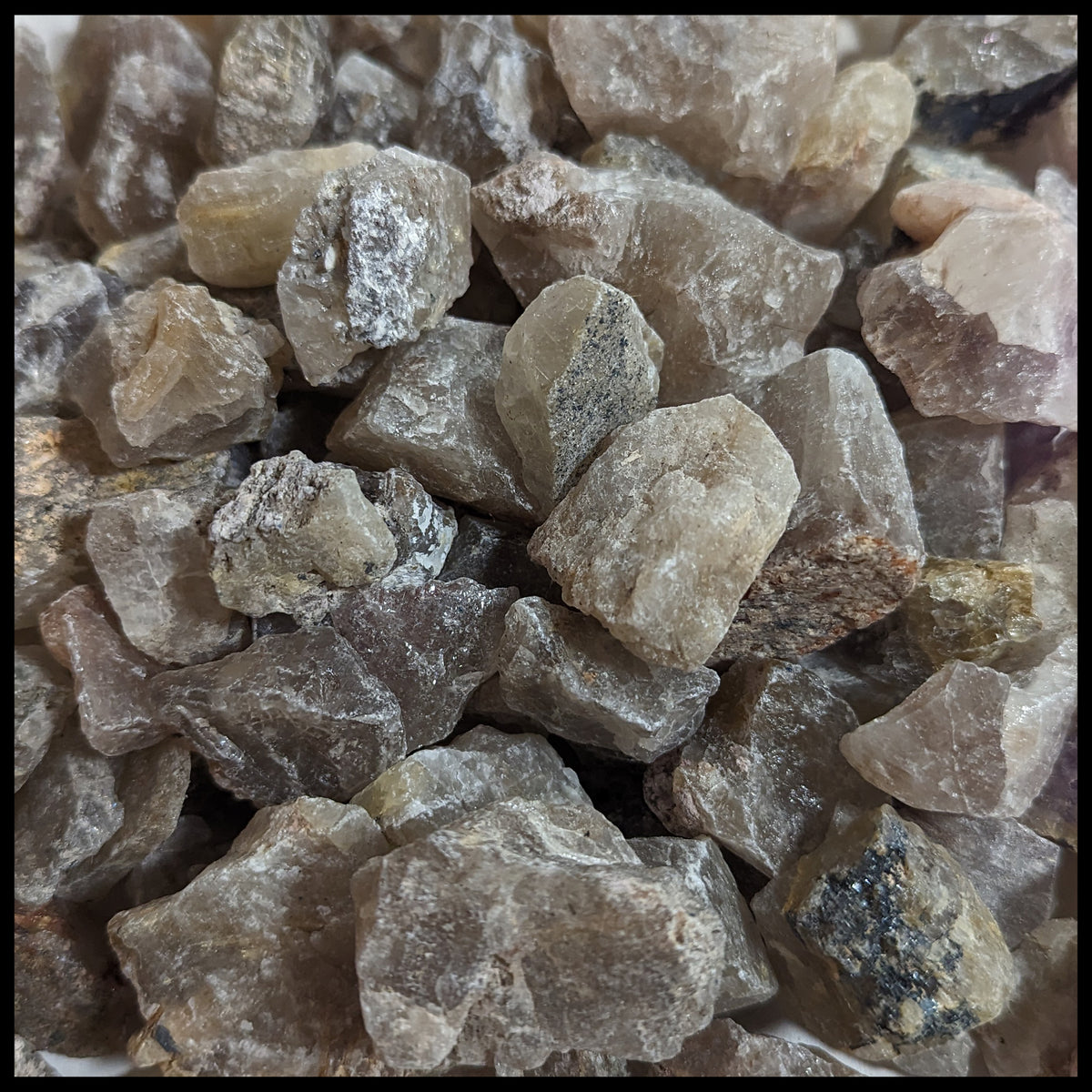 Rutilated Quartz, Tumbling Rough, per lb| The Gem Shop, Inc.