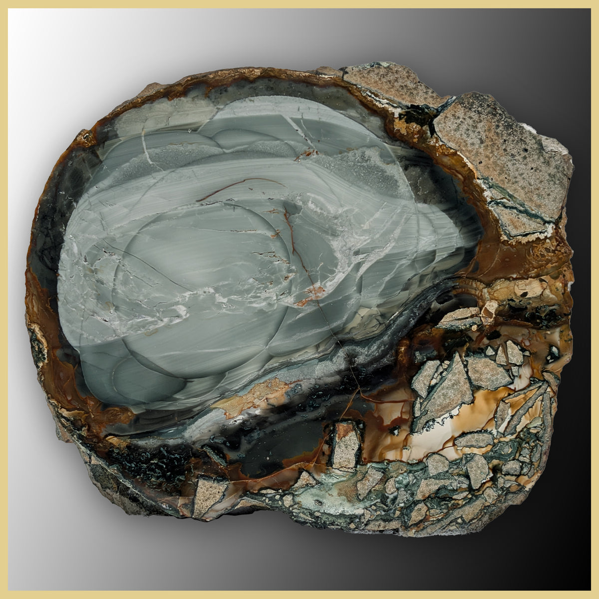 BLM522tr Blue Mountain Jasper Specimen| The Gem Shop, Inc.