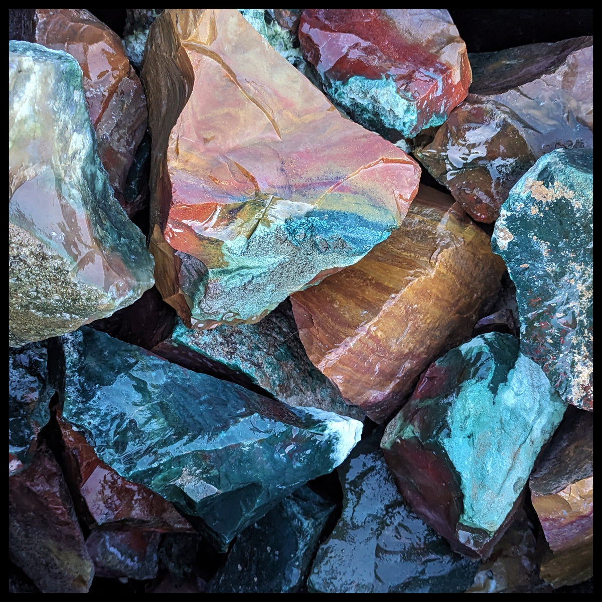 Fancy Jasper, Rough Rock, per lb| The Gem Shop, Inc.