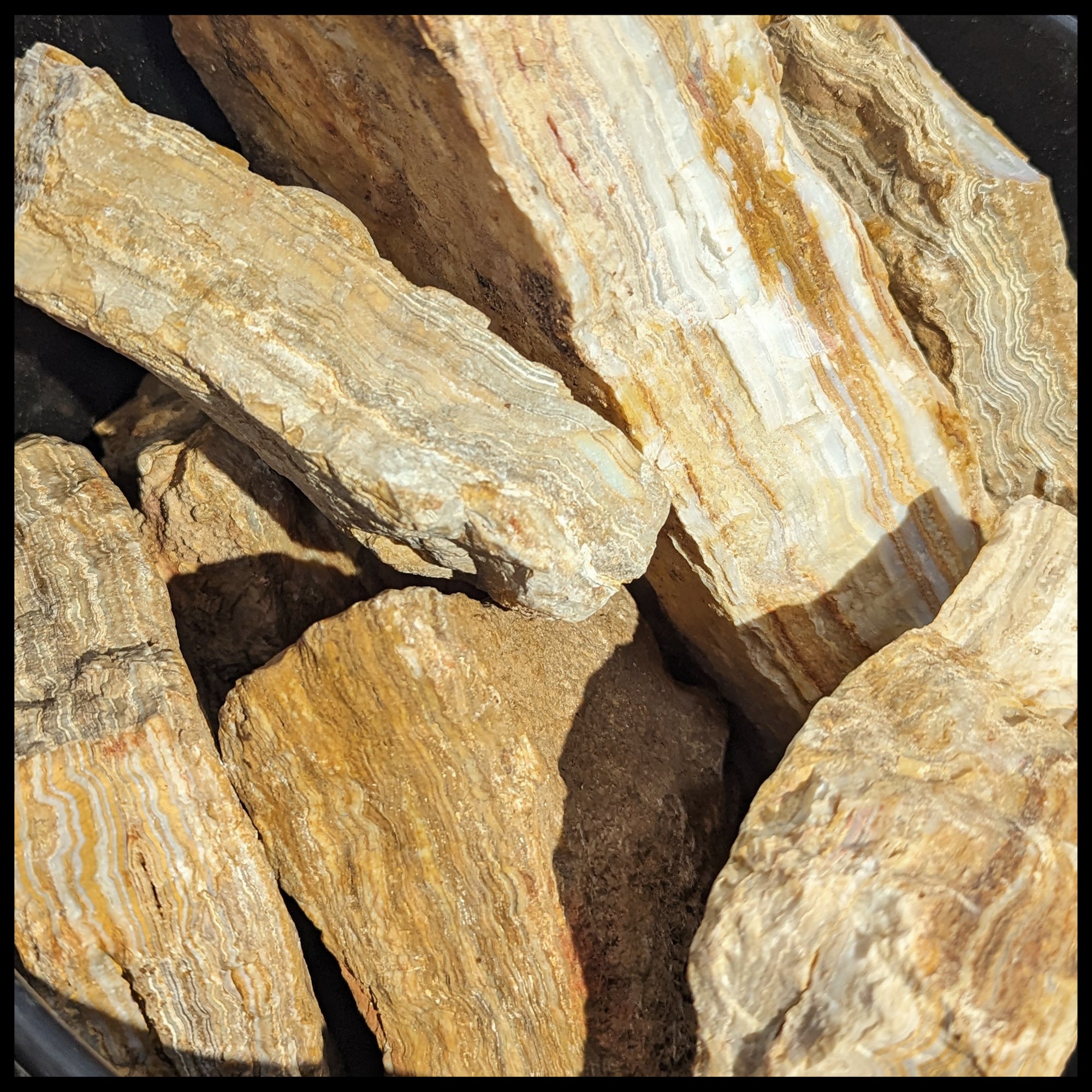 Java Lace Agate, Indonesia, Rough Rock, per lb| The Gem Shop, Inc.