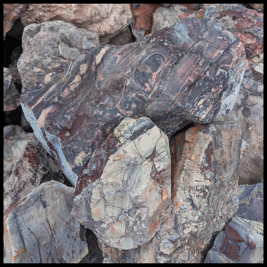 Porcelain Jasper, Rough Rock, per lb| The Gem Shop, Inc.