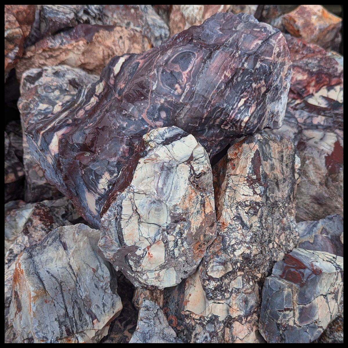 Porcelain Jasper, Rough Rock, per lb| The Gem Shop, Inc.