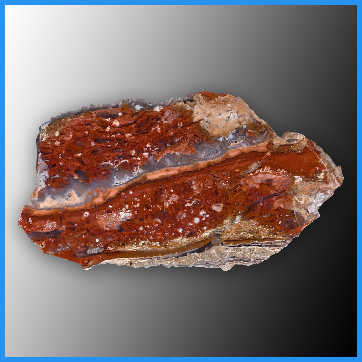 REV104 Red Velvet Agate Specimen| The Gem Shop, Inc.