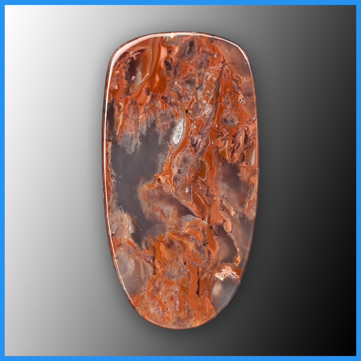 REV108c Red Velvet Agate Cabochon| The Gem Shop, Inc.