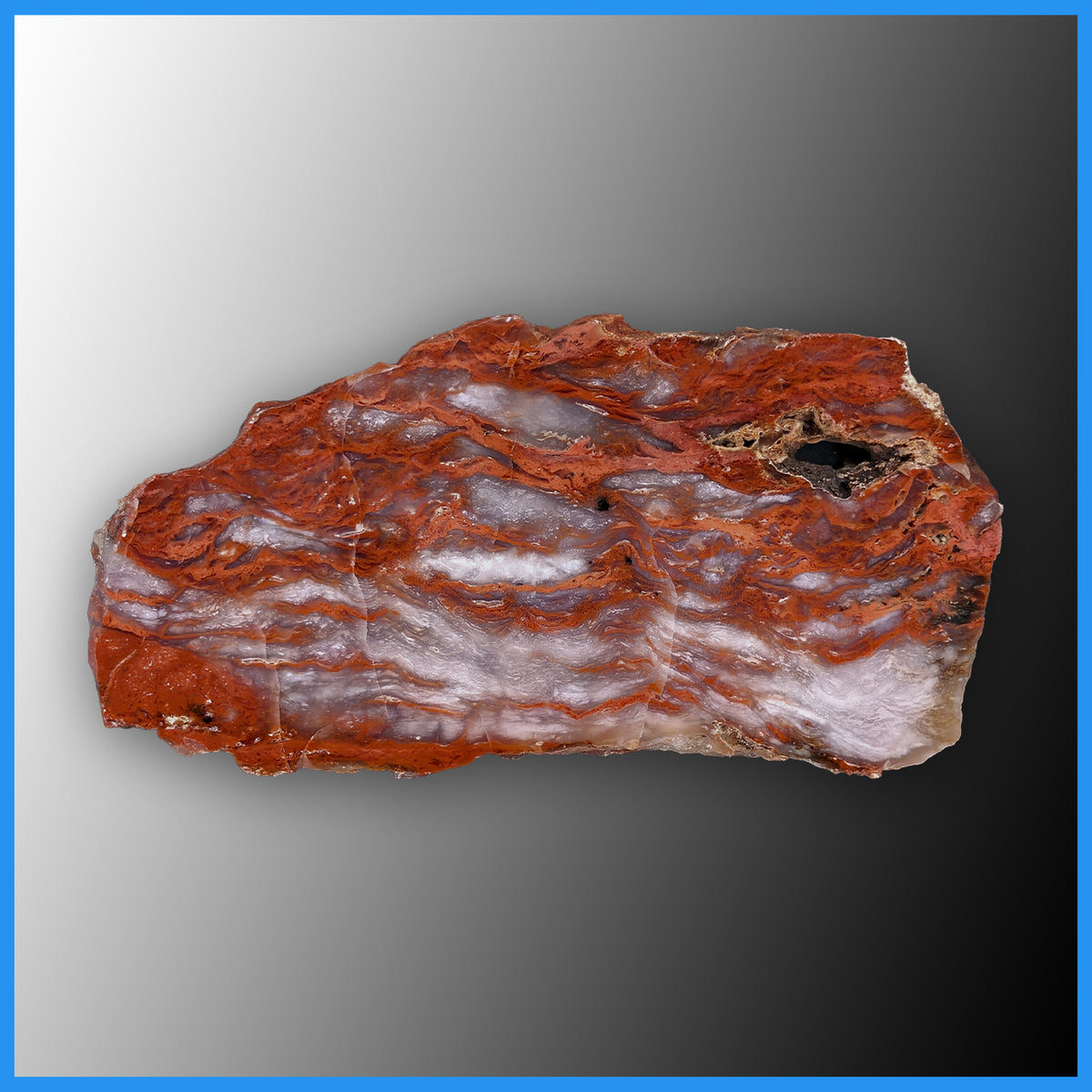REV114 Red Velvet Agate Slab| The Gem Shop, Inc.