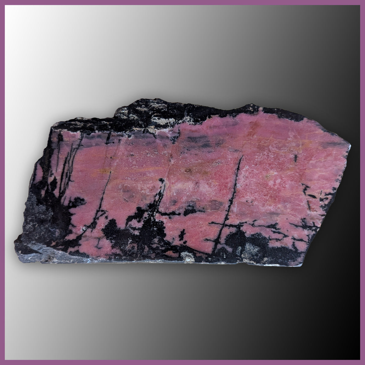 RHO106 Rhodonite Polished Slab| The Gem Shop, Inc.