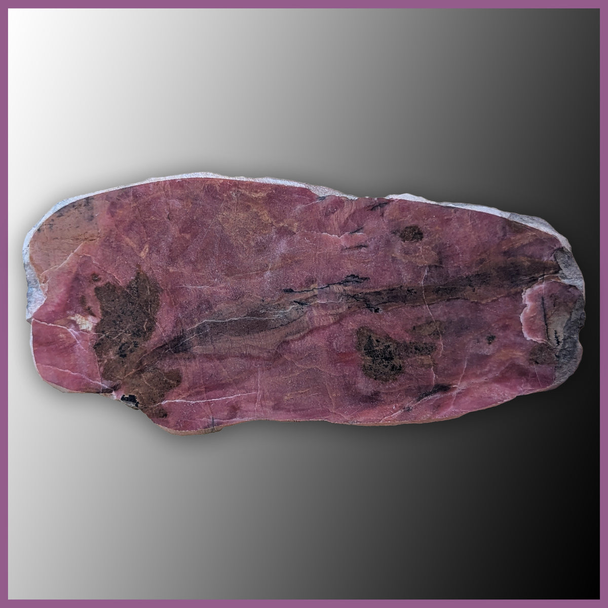 RHO111 Rhodonite Polished Slab| The Gem Shop, Inc.