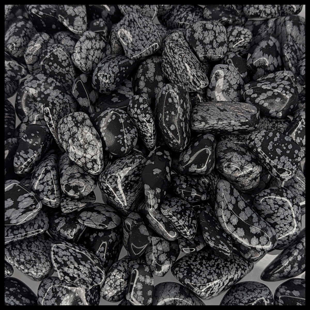 Snowflake Obsidian, Tumbled Stone, Individual| The Gem Shop, Inc.