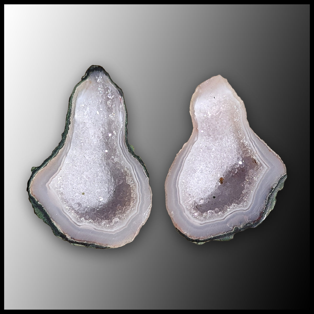 TAB3545 Tabasco Geode Pair| The Gem Shop, Inc.