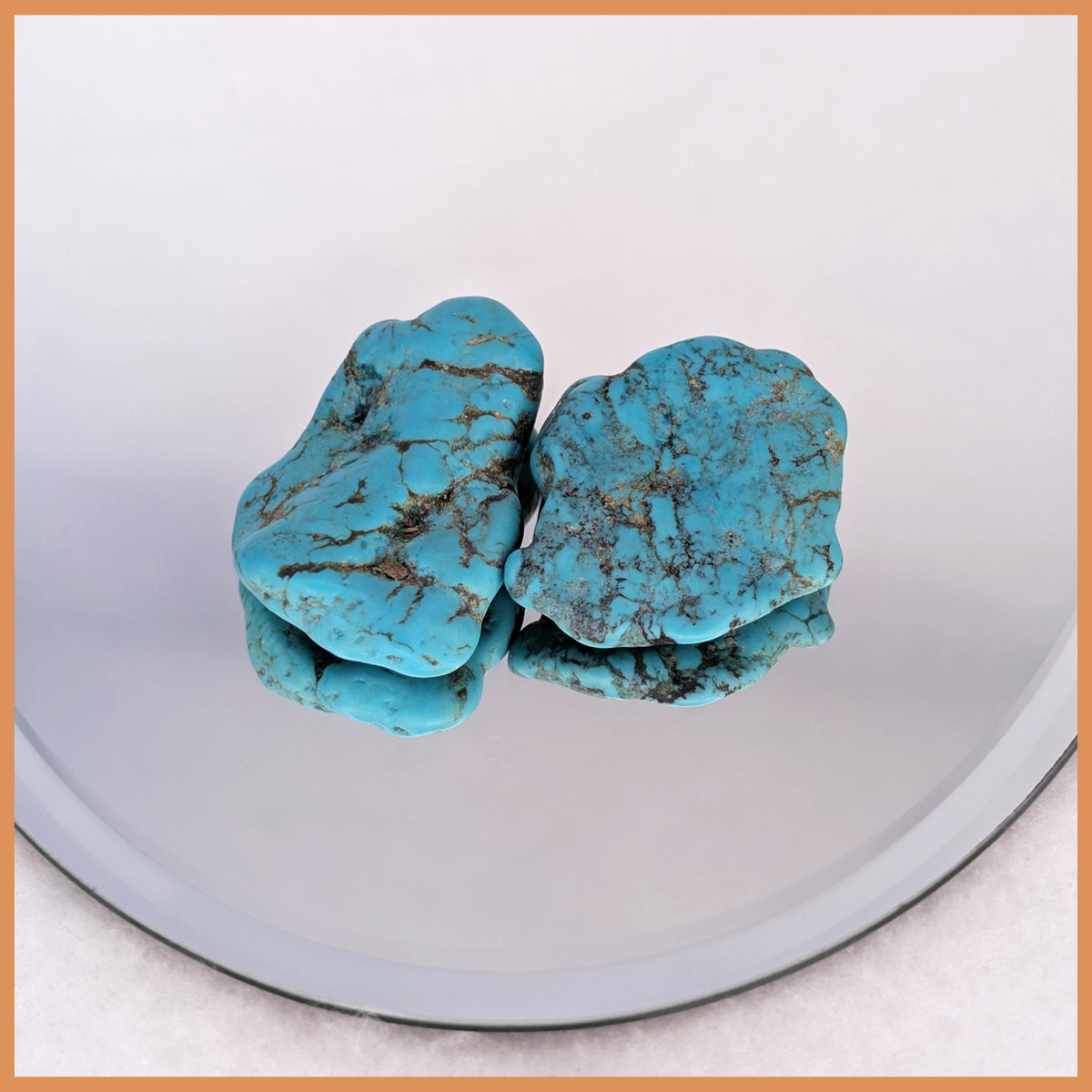 TRQ105 Cananea Turquoise 2pc lot| The Gem Shop, Inc.