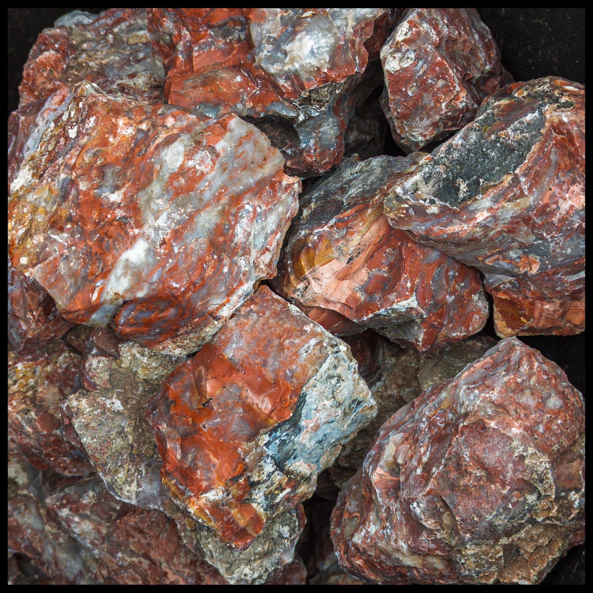 Red Velvet Agate, Rough Rock, per lb| The Gem Shop, Inc.