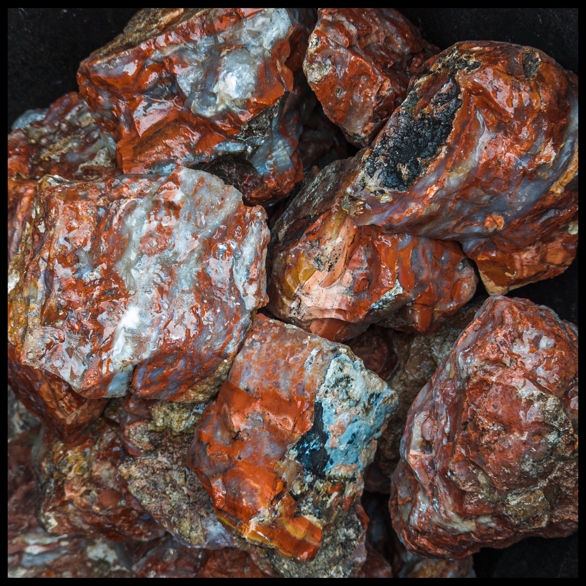 Red Velvet Agate, Rough Rock, per lb| The Gem Shop, Inc.