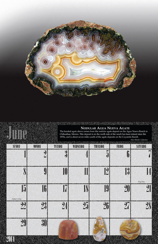 Calendar of Fine Agates and Jaspers Collection| The Gem Shop, Inc.