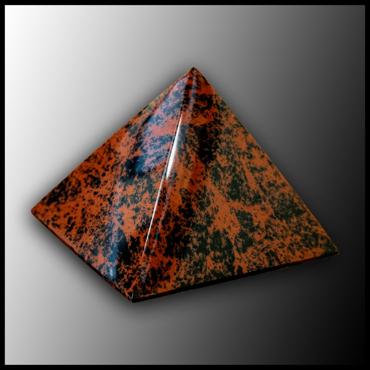 Mahogany Obsidian Pyramid - 2"| The Gem Shop, Inc.