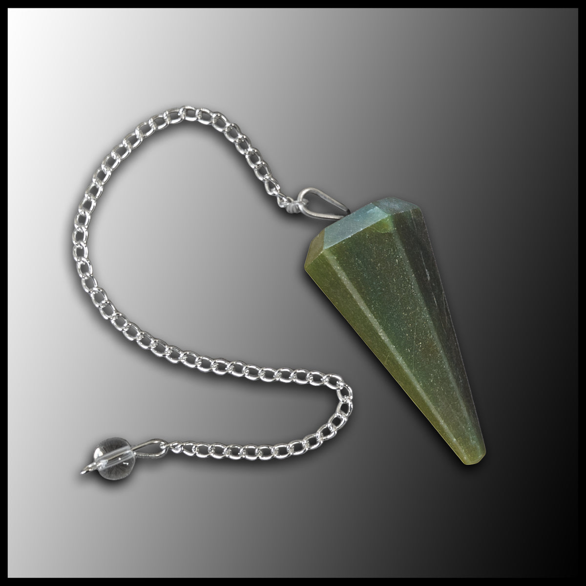 Green Aventurine Pendulum (Dark)| The Gem Shop, Inc.