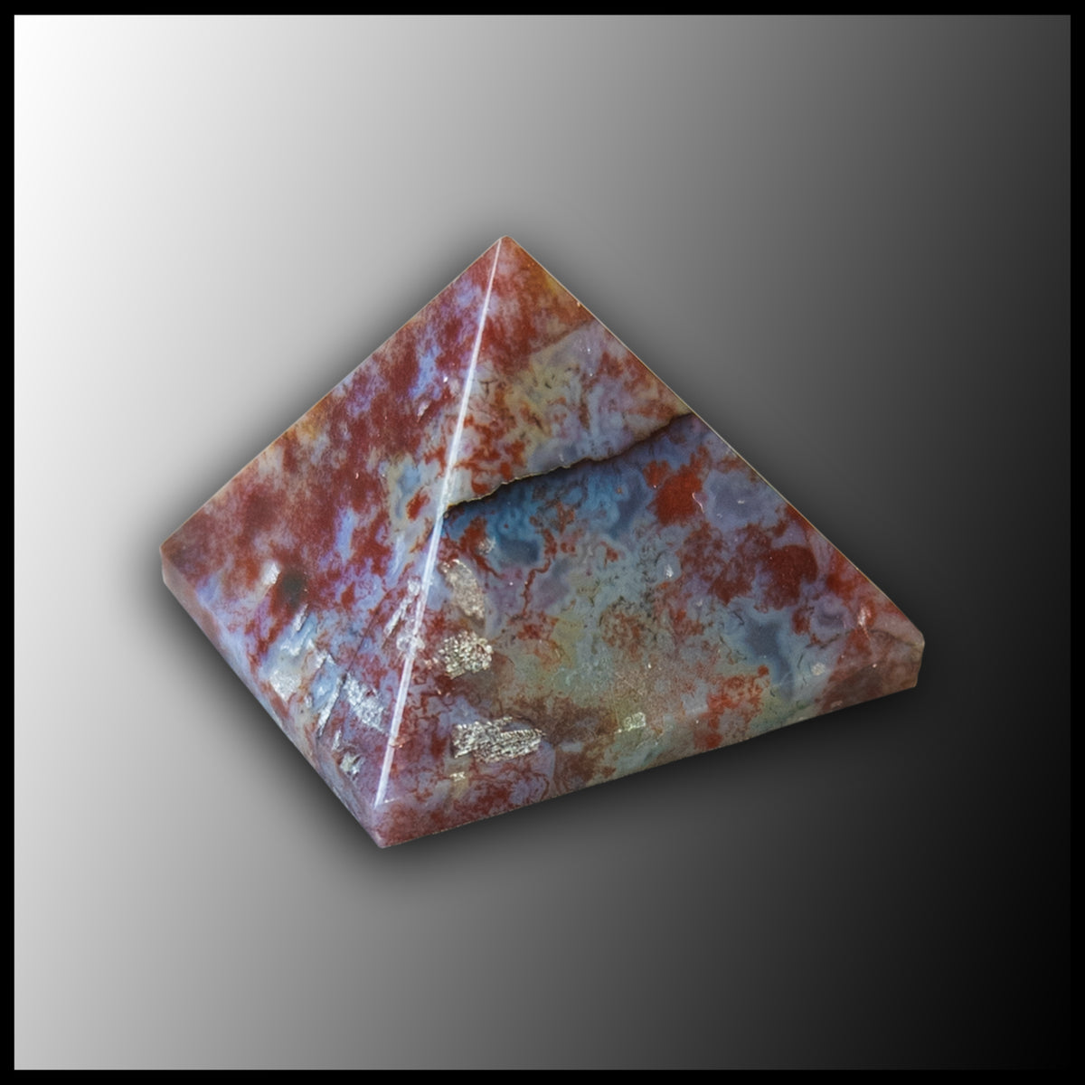 Fancy Jasper Pyramid| The Gem Shop, Inc.