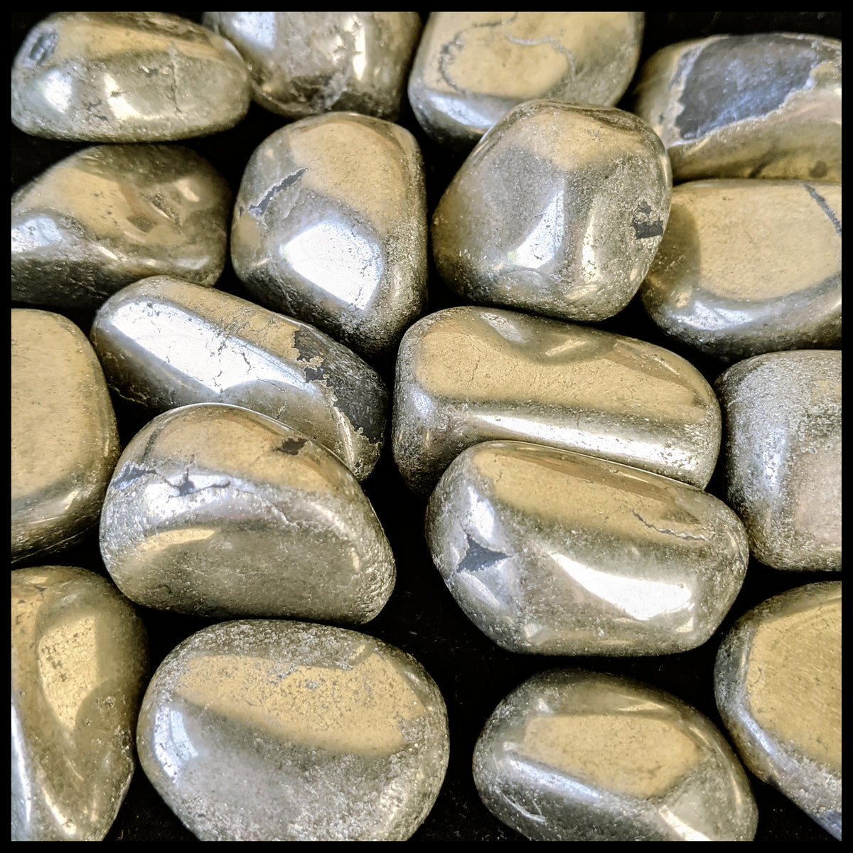 Pyrite, Tumbled Stone, Individual| The Gem Shop, Inc.