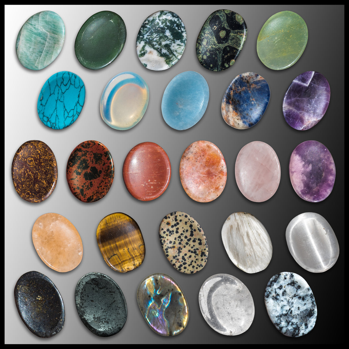 Clear Quartz Worry Stone| The Gem Shop, Inc.